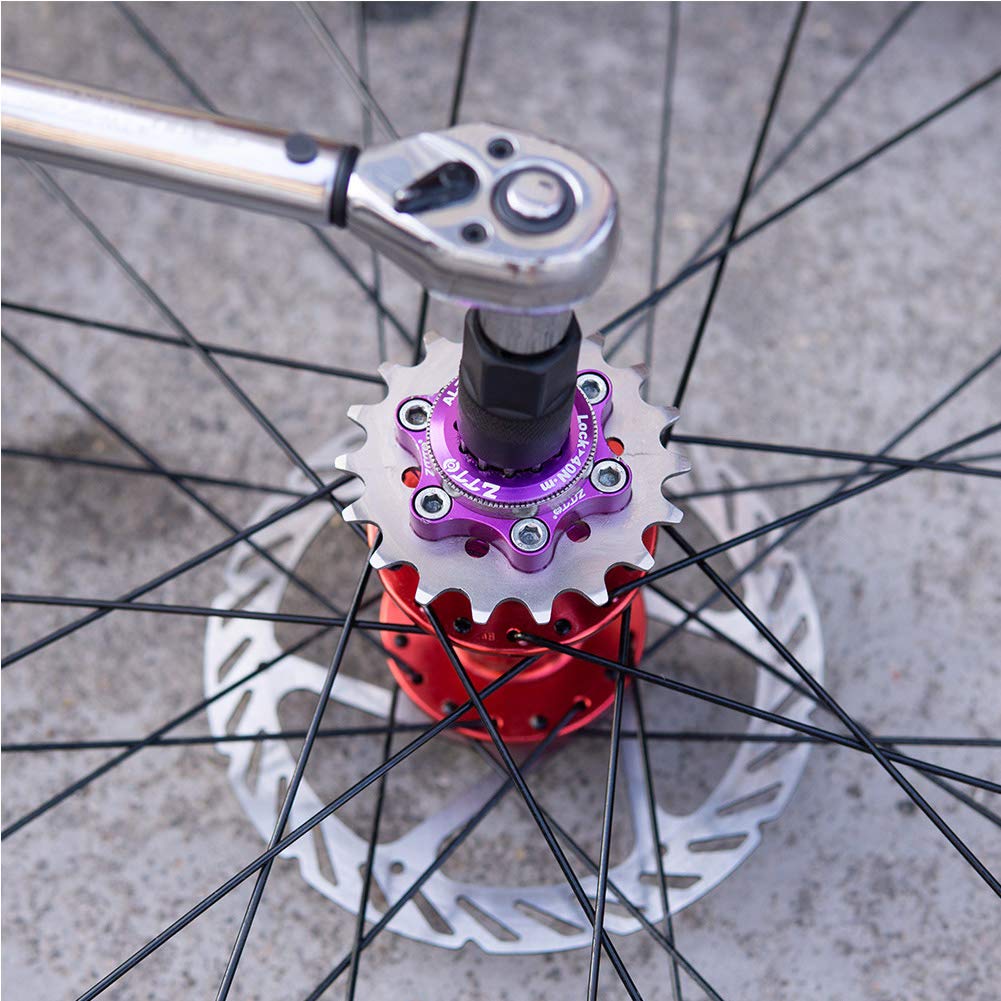 Bibike Single Speed Conversion Kit 16T/17T/18T/19T/20T/21T/22T/23T Single Speed Fixie Cassette Compatible with Shimano Sram