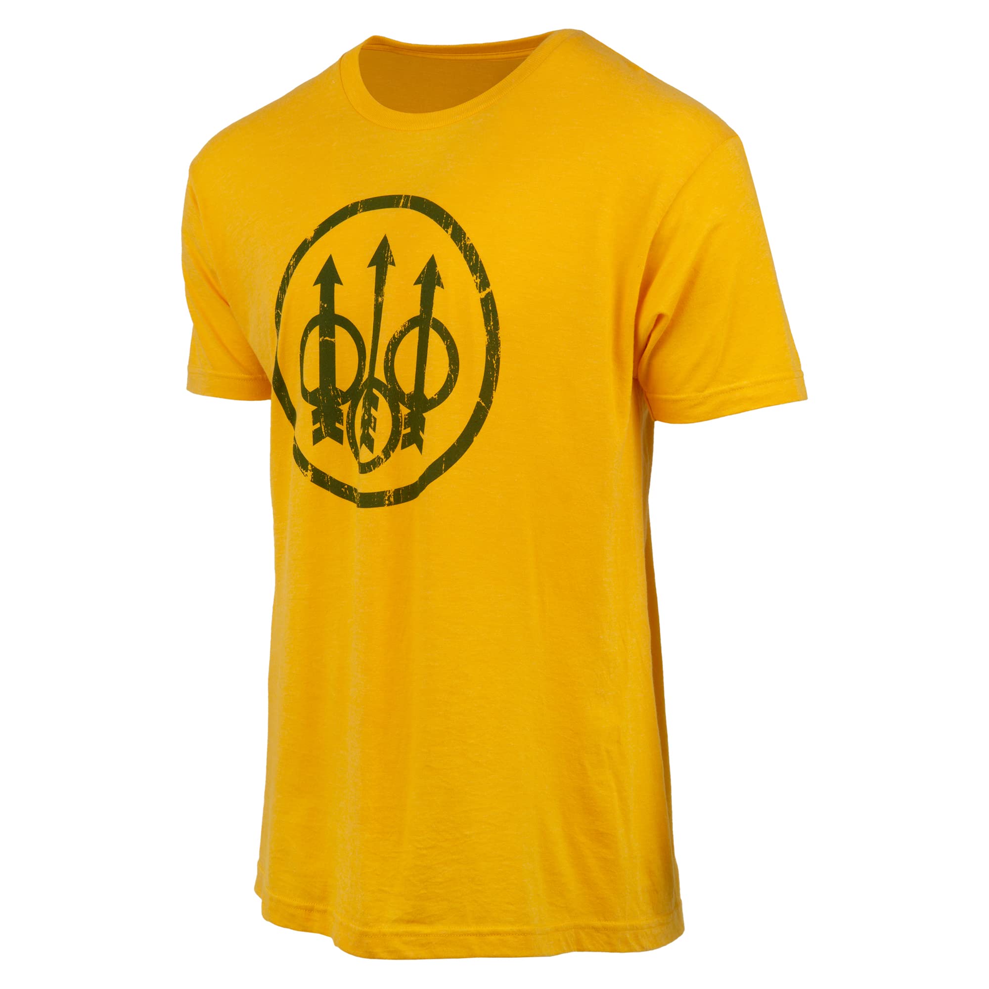 Beretta Men's Outdoor Casual Competition Shooting Short Sleeve Distressed Trident T-Shirt, Rust Heather, Large