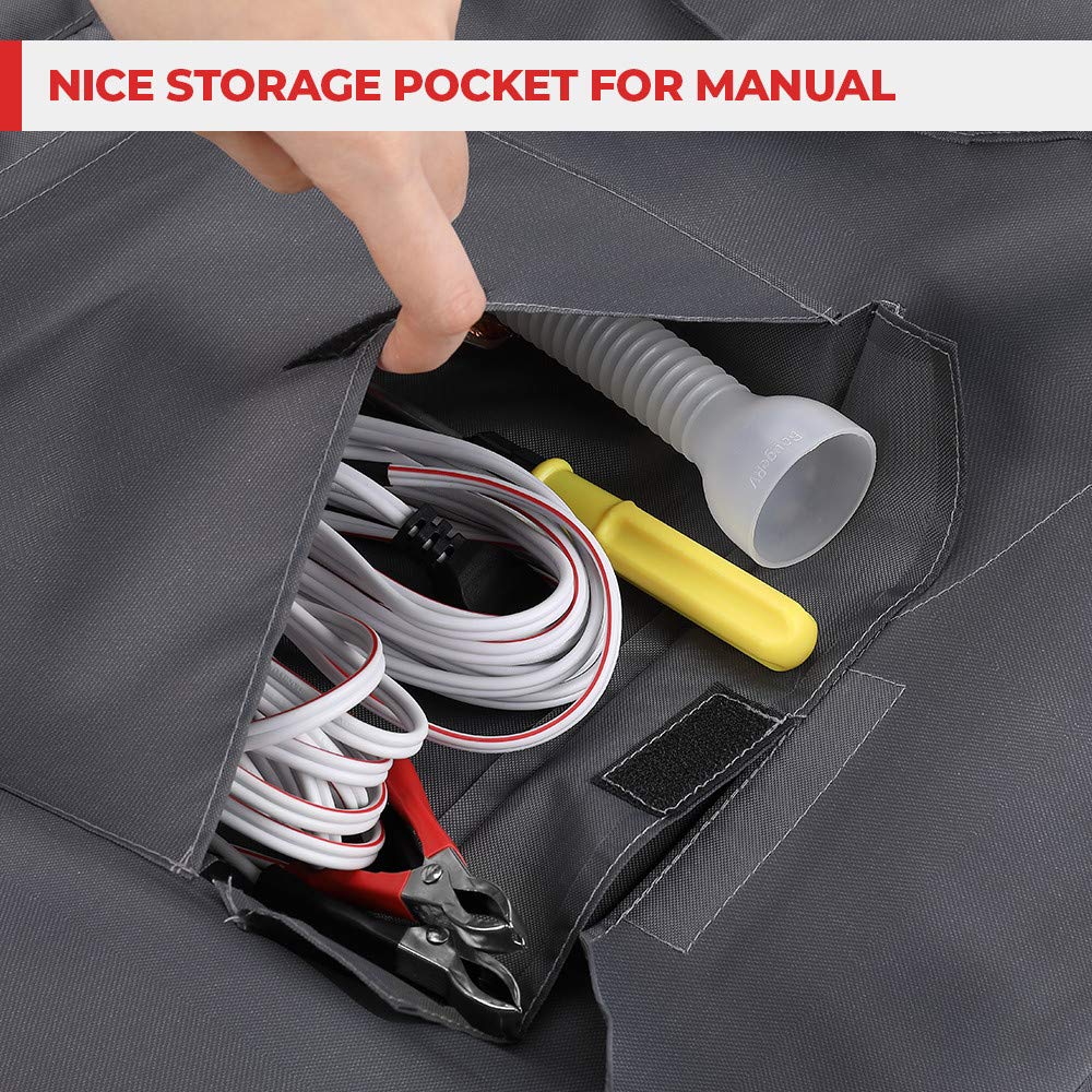 Bundle Two Items: BougeRV Generator Oil Funnel and Oil Dipstick and Generator Cover, Fit For Honda EU2200i