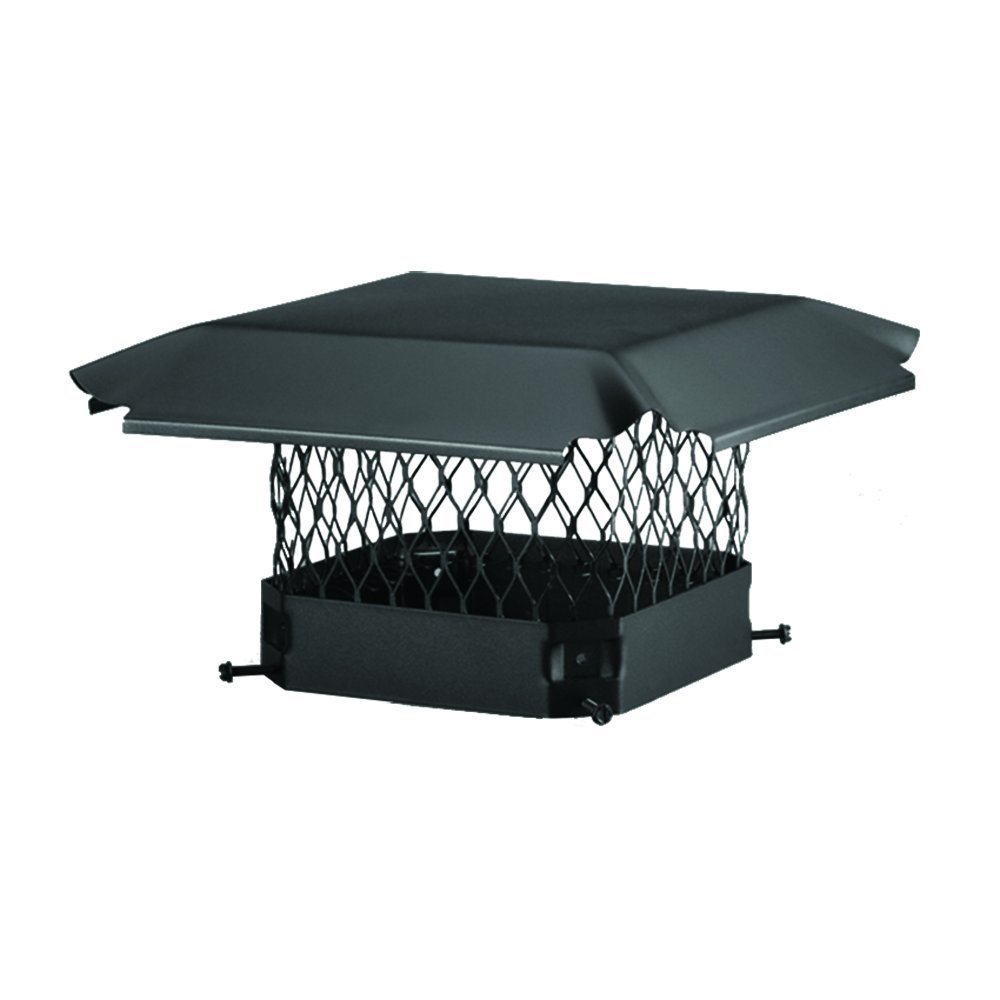 HY-C Single Flue Galvanized Cap 18" x 18" 3/4" - Standard Mesh