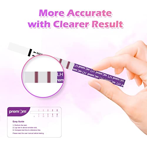 Premom Ovulation & Pregnancy Test Kit: 50 Quantitative Ovulation Strips & 20 Early Pregnancy Detction Tests Combo - Accurate Fertility Tracker OPK with Free APP, 50LH+20HCG PM2-S+PM1-S:50+20