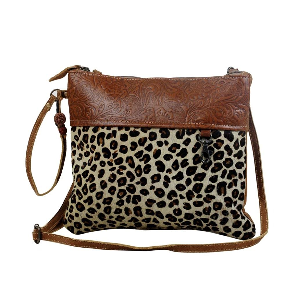 Myra Bag Liminal Cowhide Bag Upcycled Cowhide & Leather S-2837