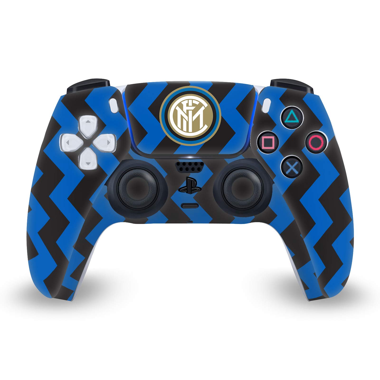Head Case Designs Officially Licensed Inter Milan Home 2020/21 Crest Kit Vinyl Faceplate Sticker Gaming Skin Decal Cover Compatible With Sony PlayStation 5 PS5 DualSense Controller
