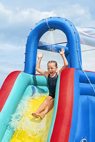 Bestway H2OGO! Waterfall Waves Mega Water Park | Inflatable Slide and Pool Fits Up to 6 Children