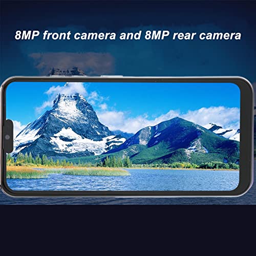 Cell Phone, 6.53 Inch Full Screen Mobile Phone 100β240V Dual SIM Dual Standby RAM 8GB ROM 64GB for Android 12 for Study (US Plug)