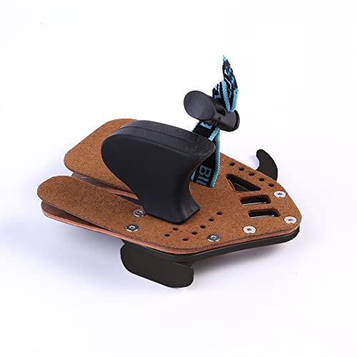 BICASTER ASA Finger Tabs Cowhide Face+Aluminum Plate for Olympic Recurve (Small, Right Handed)