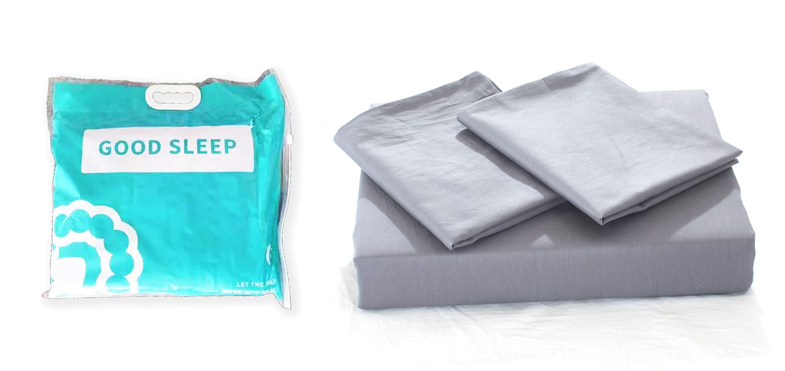 Discshi Bedding Duvet Cover Set 100% Cotton Full Size Breathable Durable Soft Comfy 3 PCS Comforter Cover Set with 1 Duvet Cover(86"x86") and 2 Pillow Covers(20"x30") (Grey)