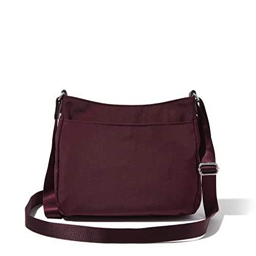 Baggallini Womens Uptown Bagg With Rfid Phone wristlet handbags, Dark Cherry, One Size US