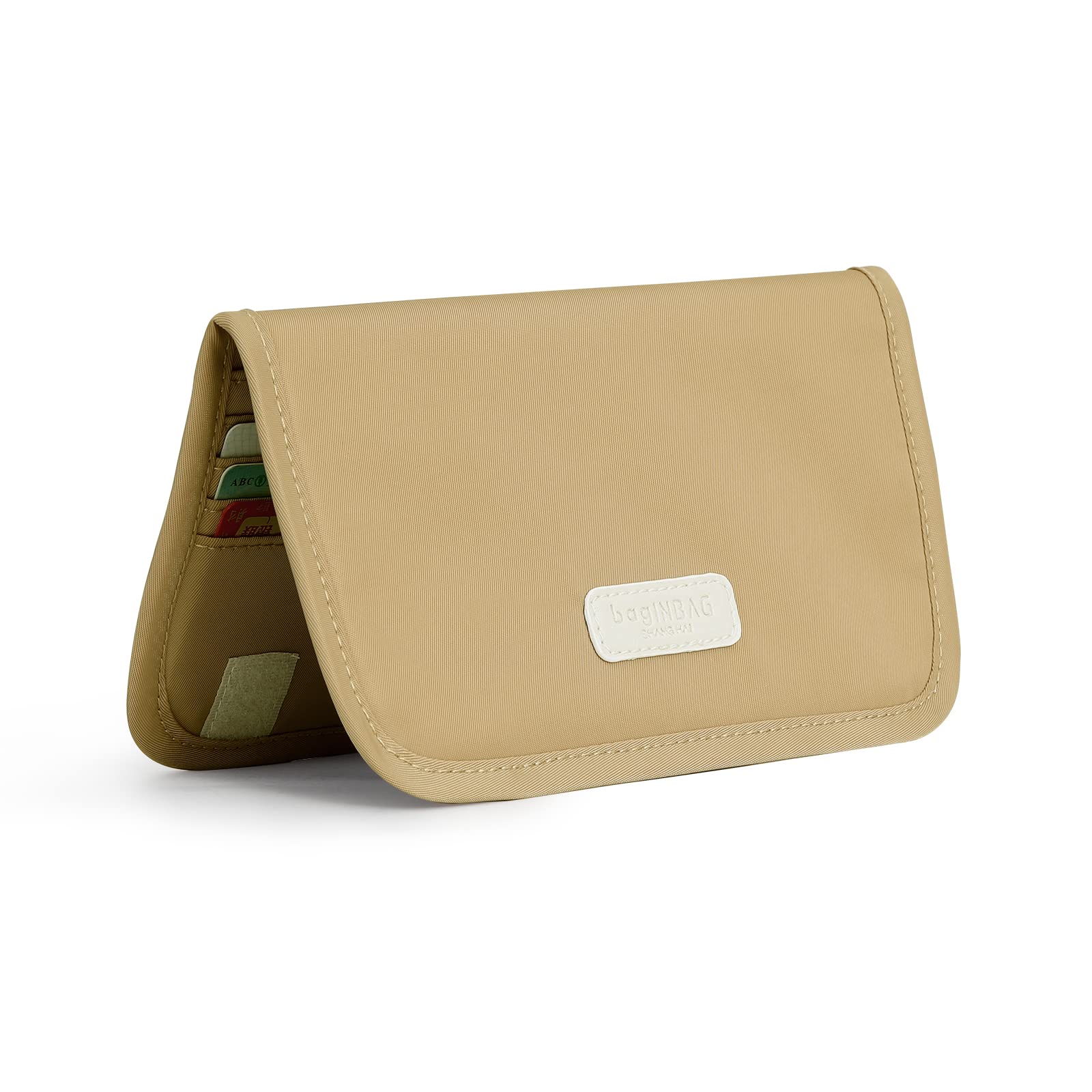 bagINBAG QIANPA Card Holder Wallet for Men & Women，Slim Wallet with Zipper Pocket，Minimalist Wallet RFID with Nylon Fabric