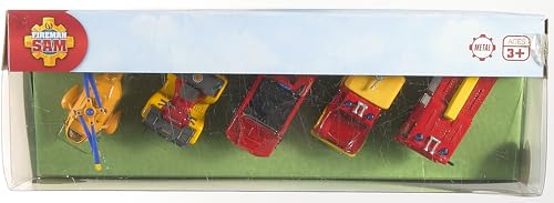 Majorette 7/203094002038 SLP GIFTPACK 5pcs Miniature Cars Set, Red/Yellow
