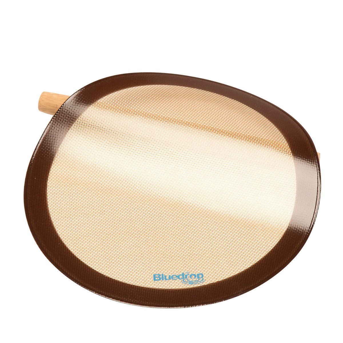Bluedrop Round Silicone Baking Mats and Perforated Baking Sheet Sets For Toaster Oven Liners Pizza Tarlets Bread Cooking Sheets Air Fryer Non Stick Baking Mats Pack of 2