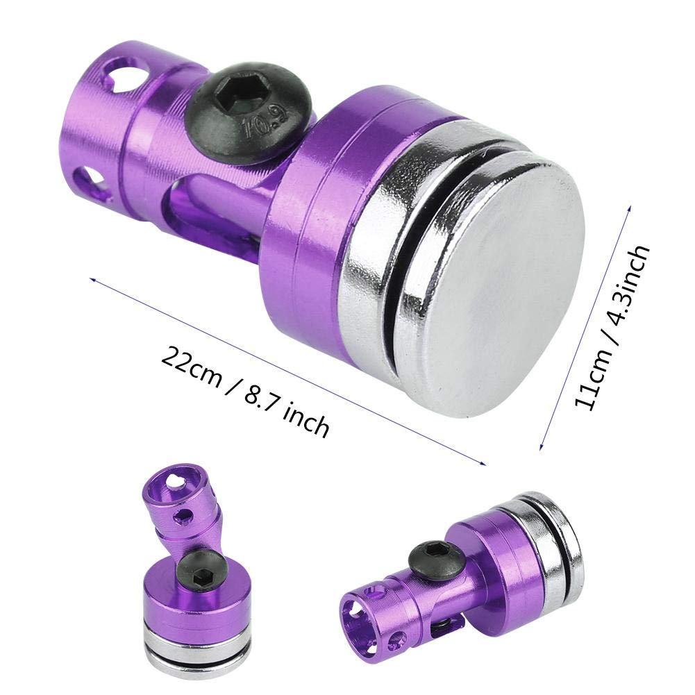 Dilwe 4Pcs Body Post Mount, Aluminum Magnetic Invisible Body Post Mount for SCX10 4WD 1:10 RC Car(Purple)