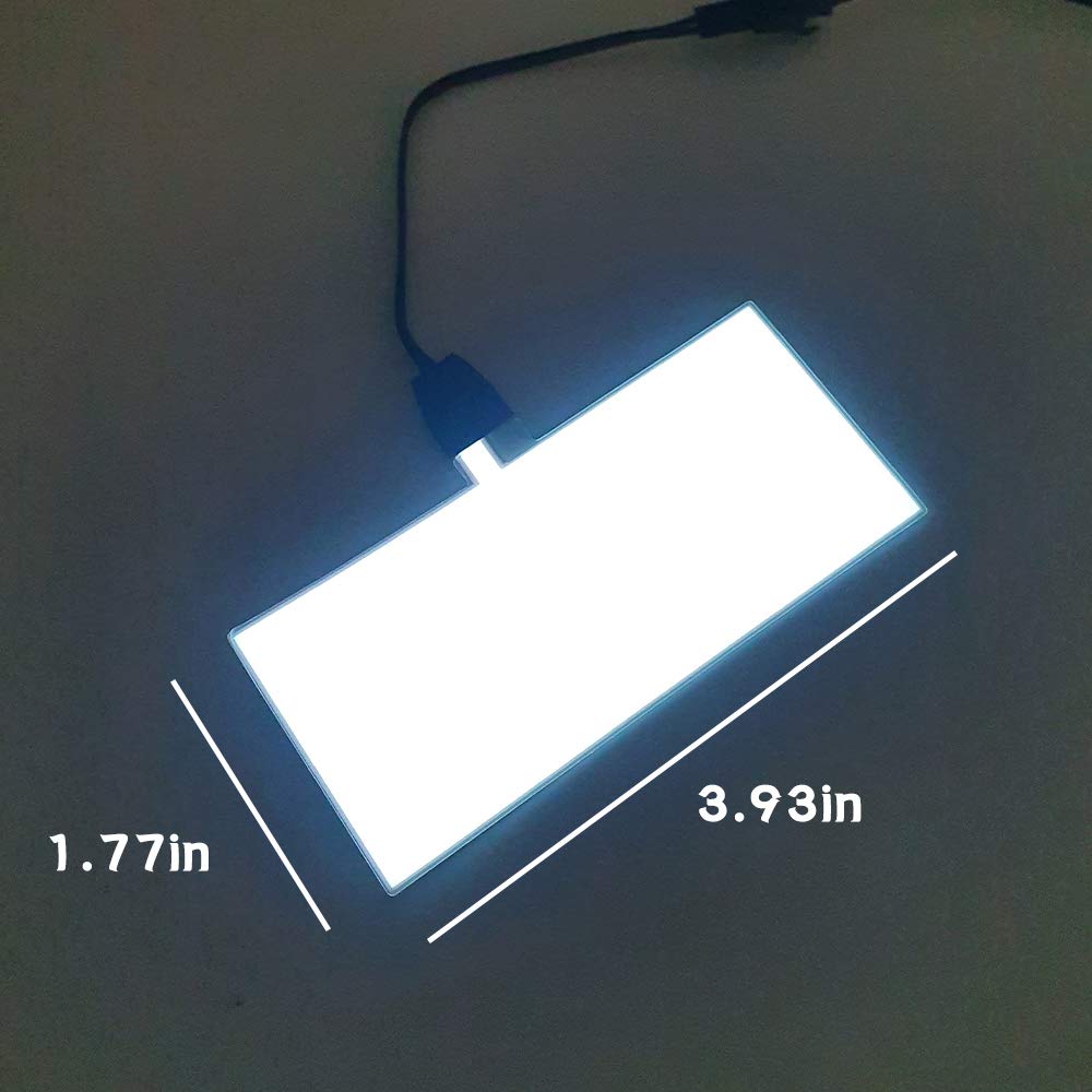 BAR AUTOTECH DIY EL Panel – Flexible Cuttable Electroluminescent Backlight Paper Lamp Sheet with DC 12V 24V Inverter for Cosplay, Party, Advertising, Outdoor Lighting (1 Set, DC 12V 24V)
