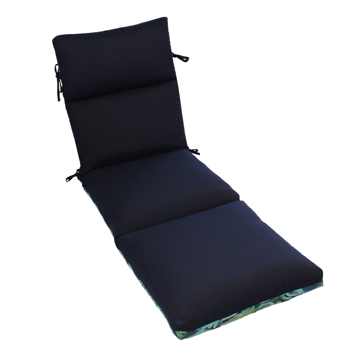 Comfort Classics Spun Polyester Outdoor CHANNELED Reversible Chaise Cushion Inc.