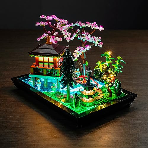 BrickBling LED Light for Lego Tranquil Garden 10315 Building Set (Model Not Included), Remote Control Version Lighting for Lego Zen Garden