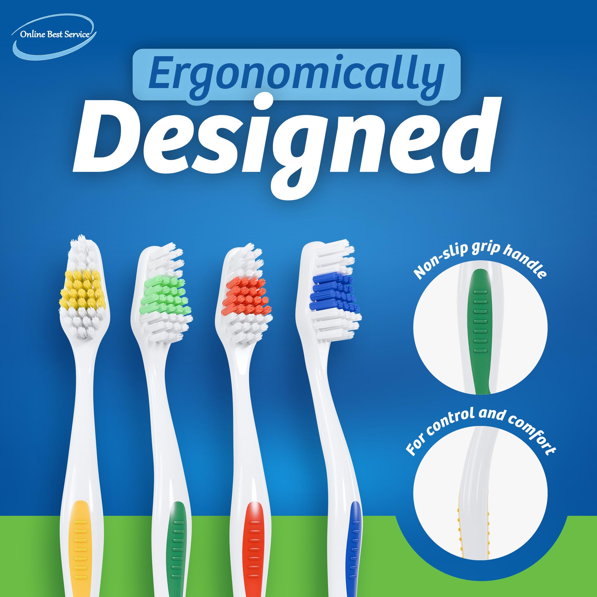 Online Best Service 200 Toothbrushes Lot Wholesale Standard Classic Medium Soft Toothbrush
