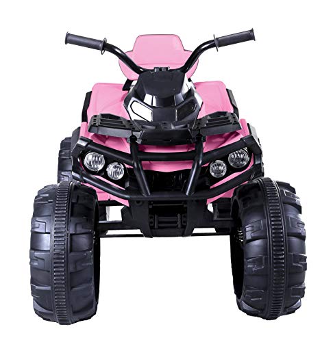 NC LEADZM LZ-906 ATV Double Drive Children Car with 45W12 12V7AH1 Battery Without Remote Control Pink