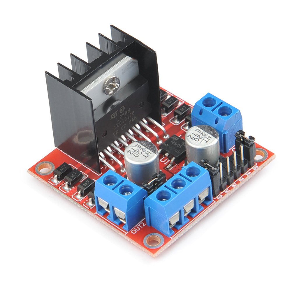 TIMESETL 5Pack L298N Motor Drive Controller Board DC Dual H-Bridge Robot Stepper Motor Control and Drives Module for Arduino Smart Car Power UNO MEGA R3 Mega2560