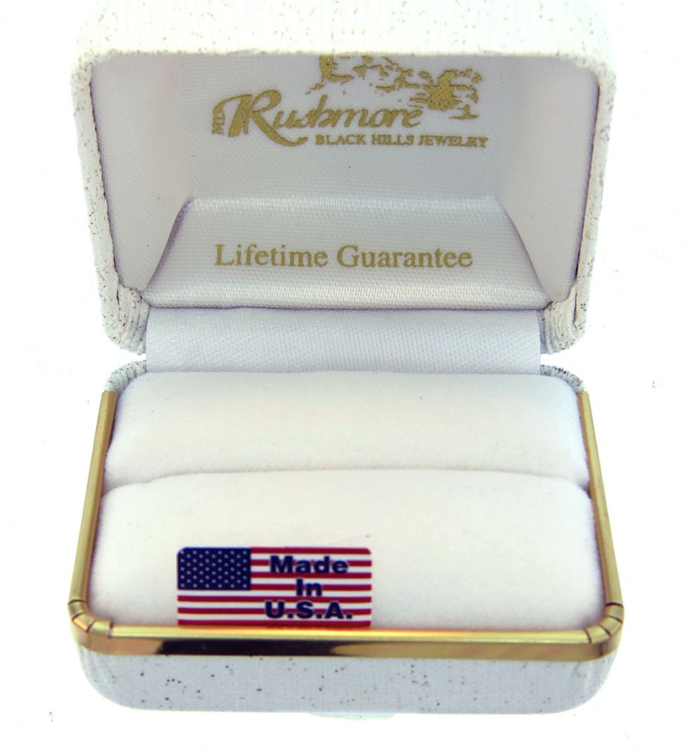 Black Hills Gold Pretty diamond-cut Rose Bud Women's Ring size 5
