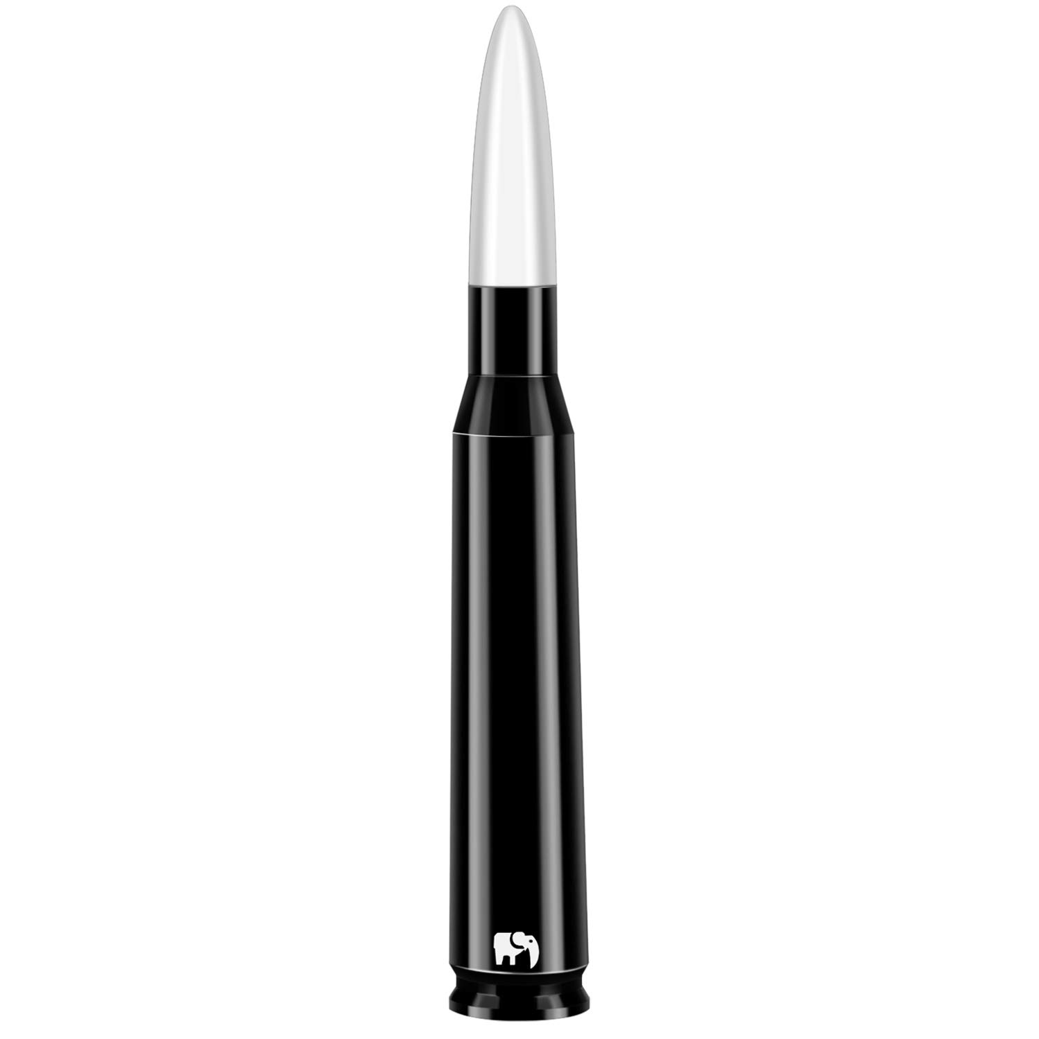 ONE250 50 Cal Caliber Bullet Style Antenna, Compatible with All Dodge RAM Trucks (RAM 1500, RAM 2500 or RAM 3500 1994-2024) - Designed for Optimized FM/AM Reception (White)