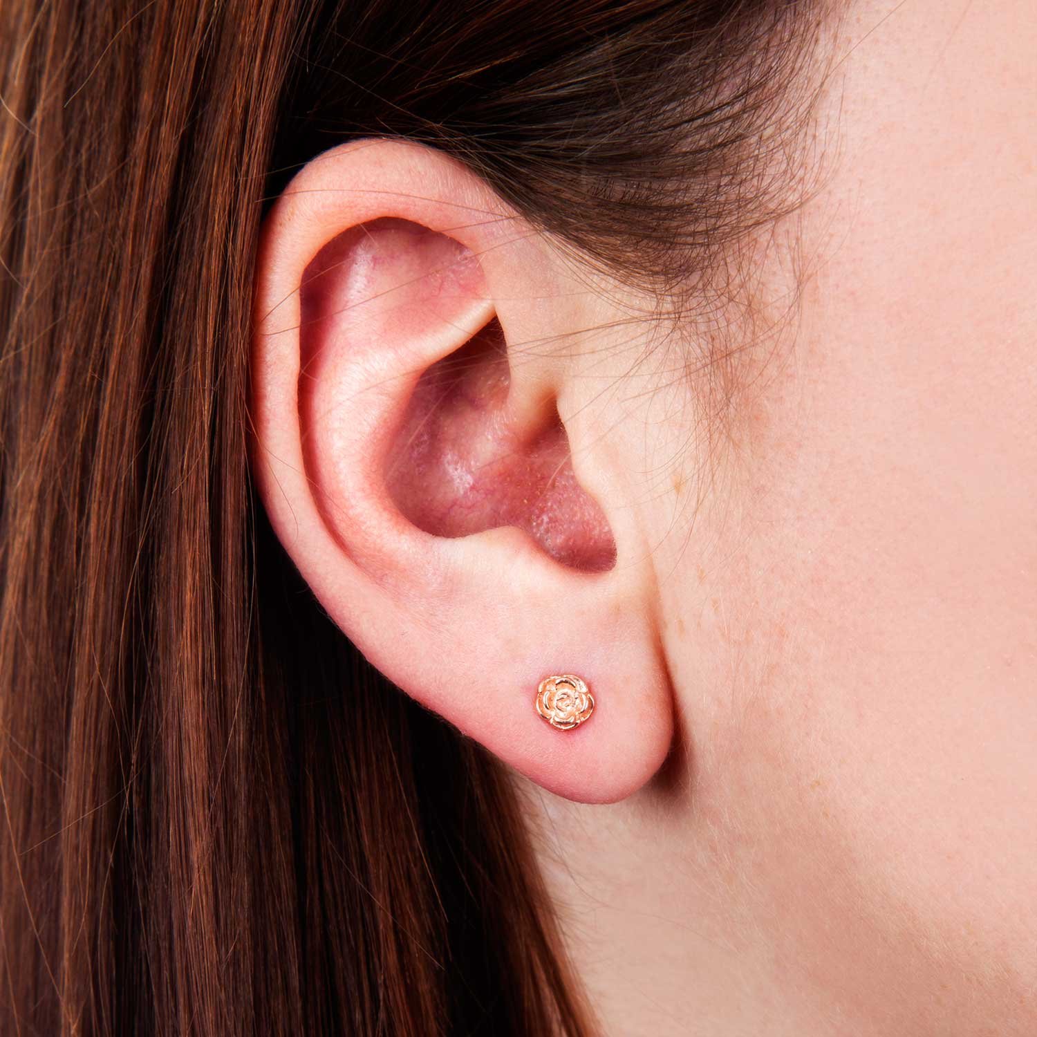 Black Hills Gold Rose Earrings