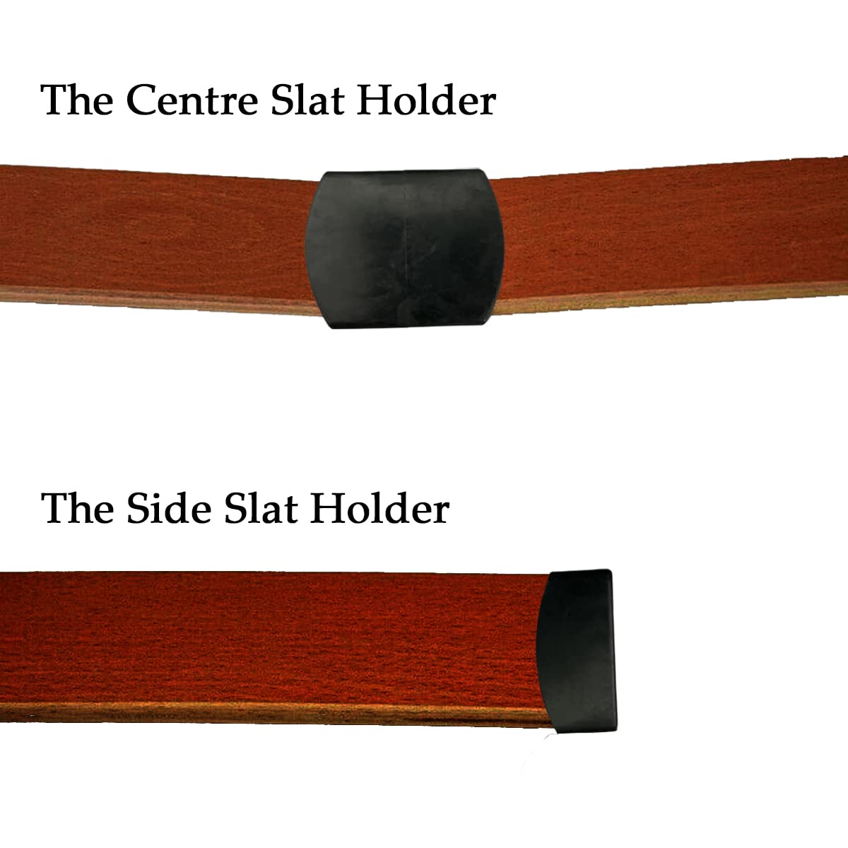 BMIROAMDFE 50 Pieces Bed Slat Holders Slat Centre Caps Side Slat End Bracket Cover Replacement for Wooden Frames