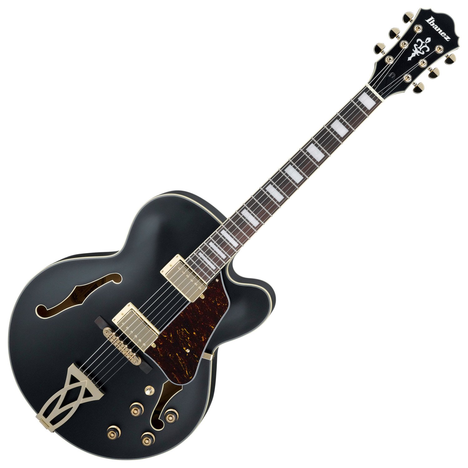 Ibanez AF75GBKF AF Artcore 6 String Black Flat Hollow Body Electric Guitar