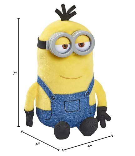 Just Play Illumination's Minions: The Rise of Gru Small Plush Kevin, Kids Toys for Ages 3 Up