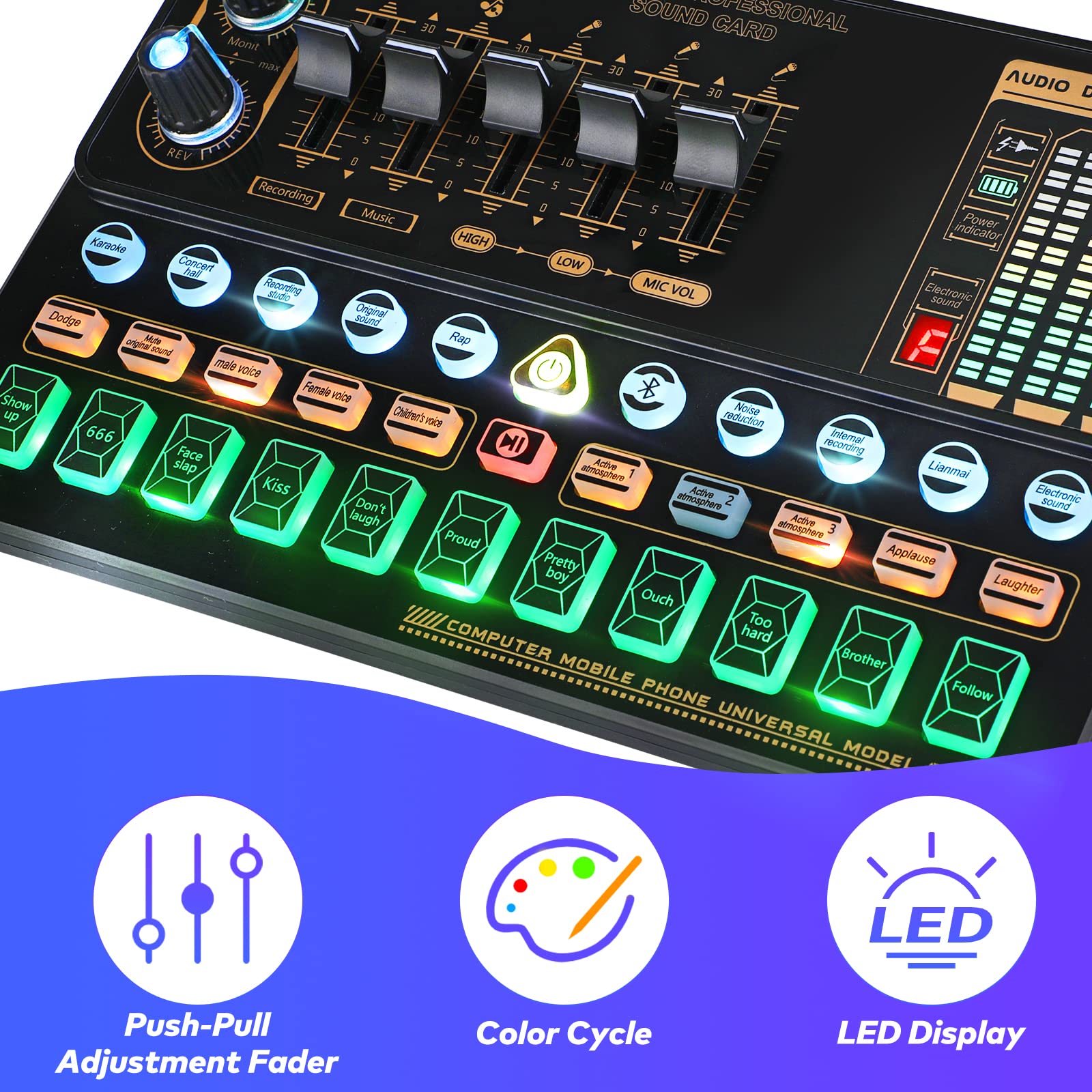 Asmuse Podcast Equipment Bundle, BM800 Condenser Podcast Microphone Bundle Kit with Live Sound Card, Streaming Audio Mixer Studio All-in-one Beginner Podcast Package for Recording YouTube TikTok