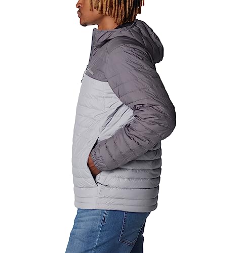 Columbia Men's Silver Falls Hooded Jacket, Columbia Grey/City Grey, Small