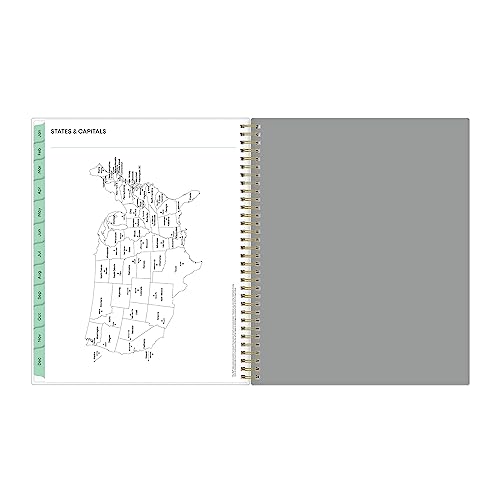 Blue Sky 2024 Weekly and Monthly Planner, January - December, 8.5" x 11", Frosted Cover, Wirebound, Sophie (144731)