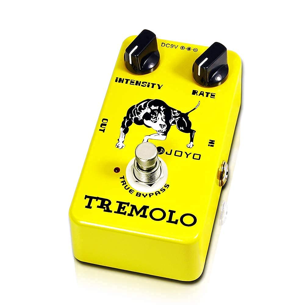 JOYO JF-09 Tremolo Tube Circuitry Pedal Bundle with DC 9V Pedal Power Supply (800mA -1A) AC Adapter