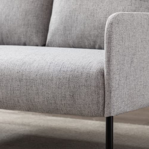 chairus Linen Loveseat Sofa Couch Modern 47.5-inch Width 2 Seater Love Seats Chair Comfy Upholstered Accent Chair for Living Room/Bedroom/Office, Grey