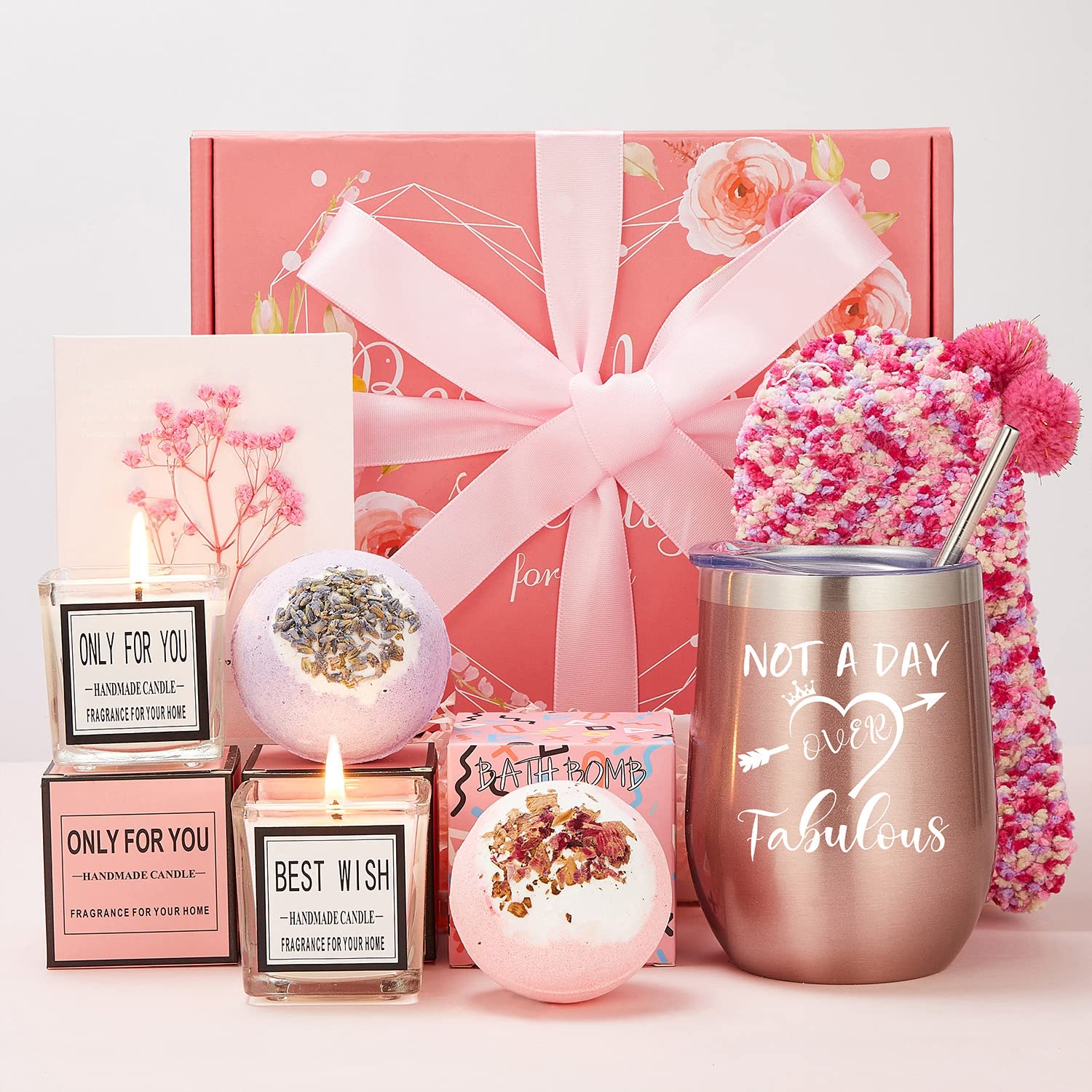 Birthday Gifts for Women-Mothers day gifts Box Basket for Mom Coworkers, Sisters, Aunt, BFF, Teachers, Thank You Gifts Mom Gifts -Unique Gifts for Women Who Have Everything