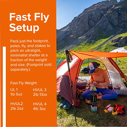 Big Agnes Fly Creek HV UL1 Ultralight Tent with UV-Resistant Solution Dyed Fabric