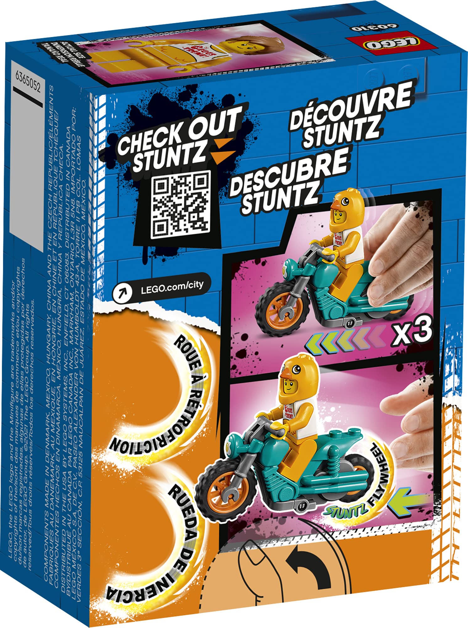 LEGO City Chicken Stunt Bike 60310 Building Kit; Fun Cool Toy for Kids (10 Pieces)