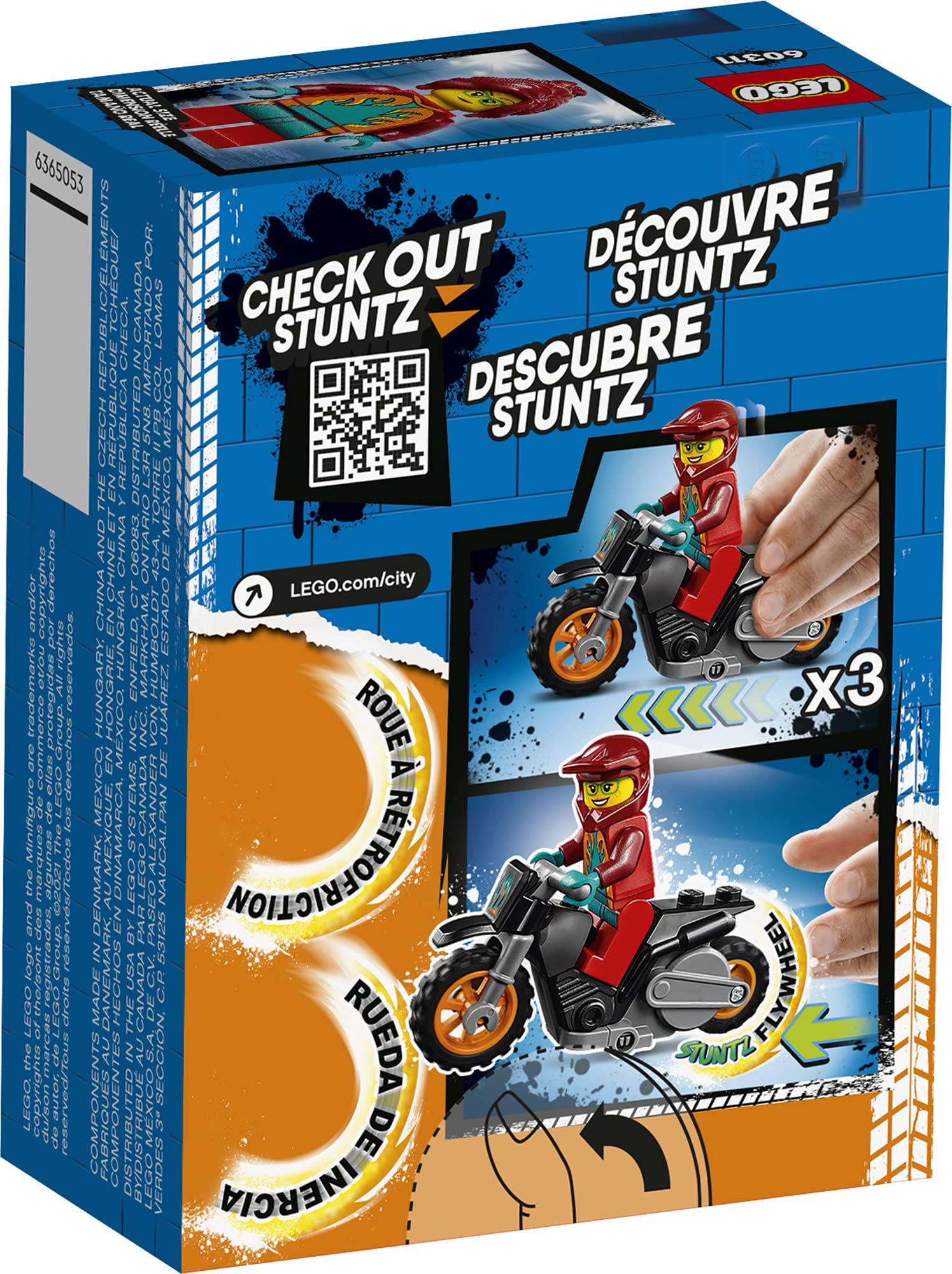 LEGO City Fire Stunt Bike 60311 Building Kit; Fun, Cool Toy for Kids (11 Pieces)