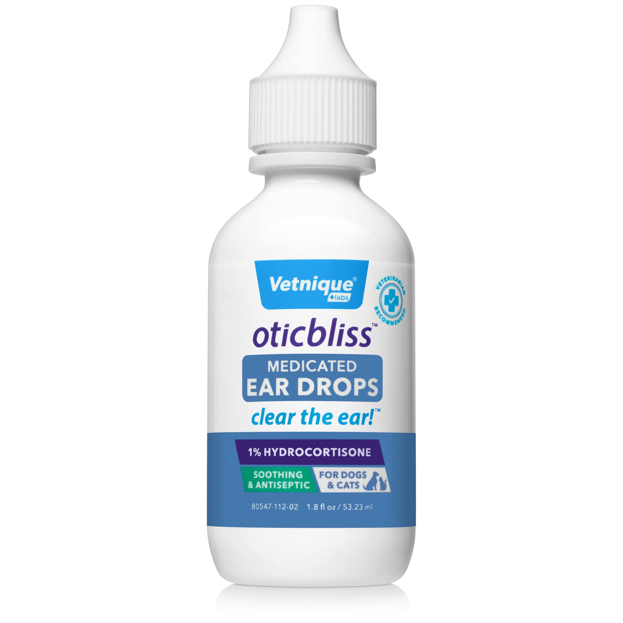 Oticbliss Medicated Ear Drops and Oticbliss Advanced Cleaning Wipes (100 Ct) Bundle Advanced Ear Cleaning Solutions with Medicated Ear Drops for Dogs Plus Dog Ear Cleaning Wipes with Aloe