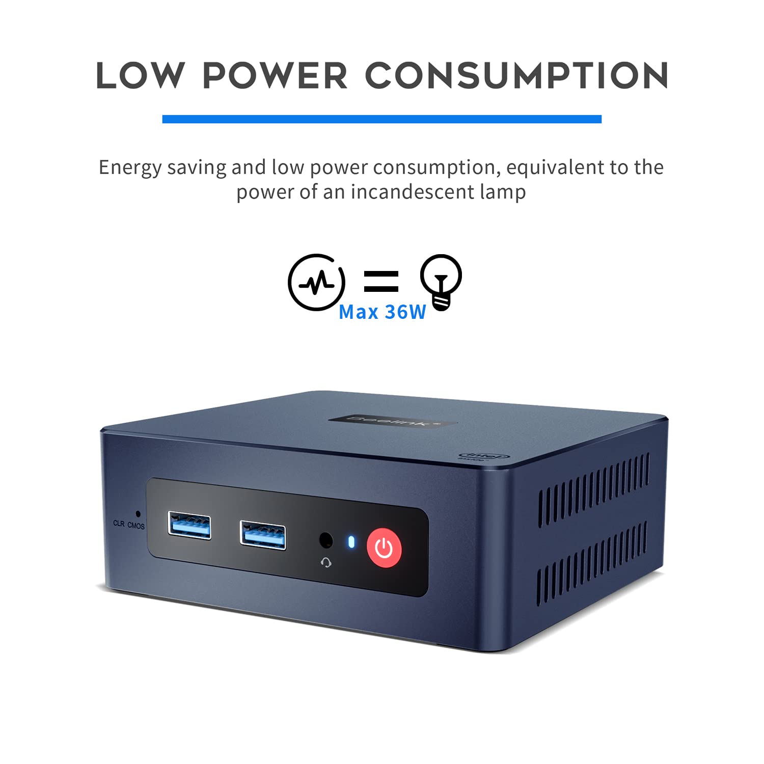 Beelink Dual 2.5GbE Network- Triple 4K Displays- 16GB DDR5 Mini PC, Intel 12th Core i3 N100 EQ13 Support AV1 deconding, 500GB PCIex1 SSD, WIFI6, BT5.2, Office, Openwrt Mini Computers