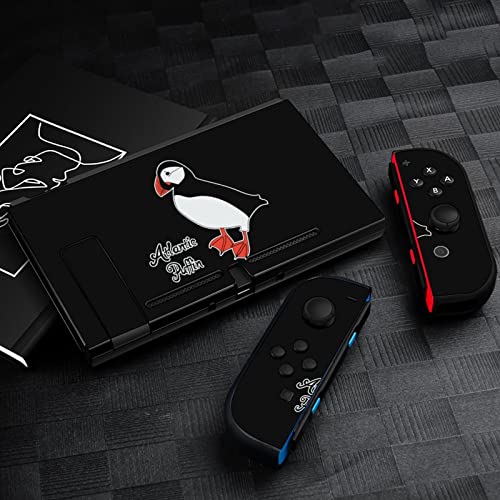 Bird Atlantic Puffin Cute Skin Decal Stickers Compatible with Switch Protective Faceplate Full Set Console