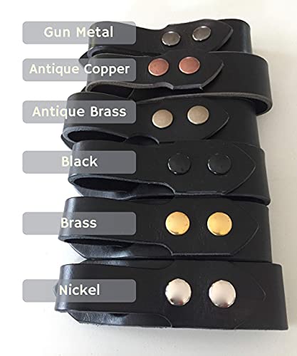 Black Leather Tankard Strap for Belt Renaissance Festival Beer Mug Holder Fits on Wide Belts USA Made