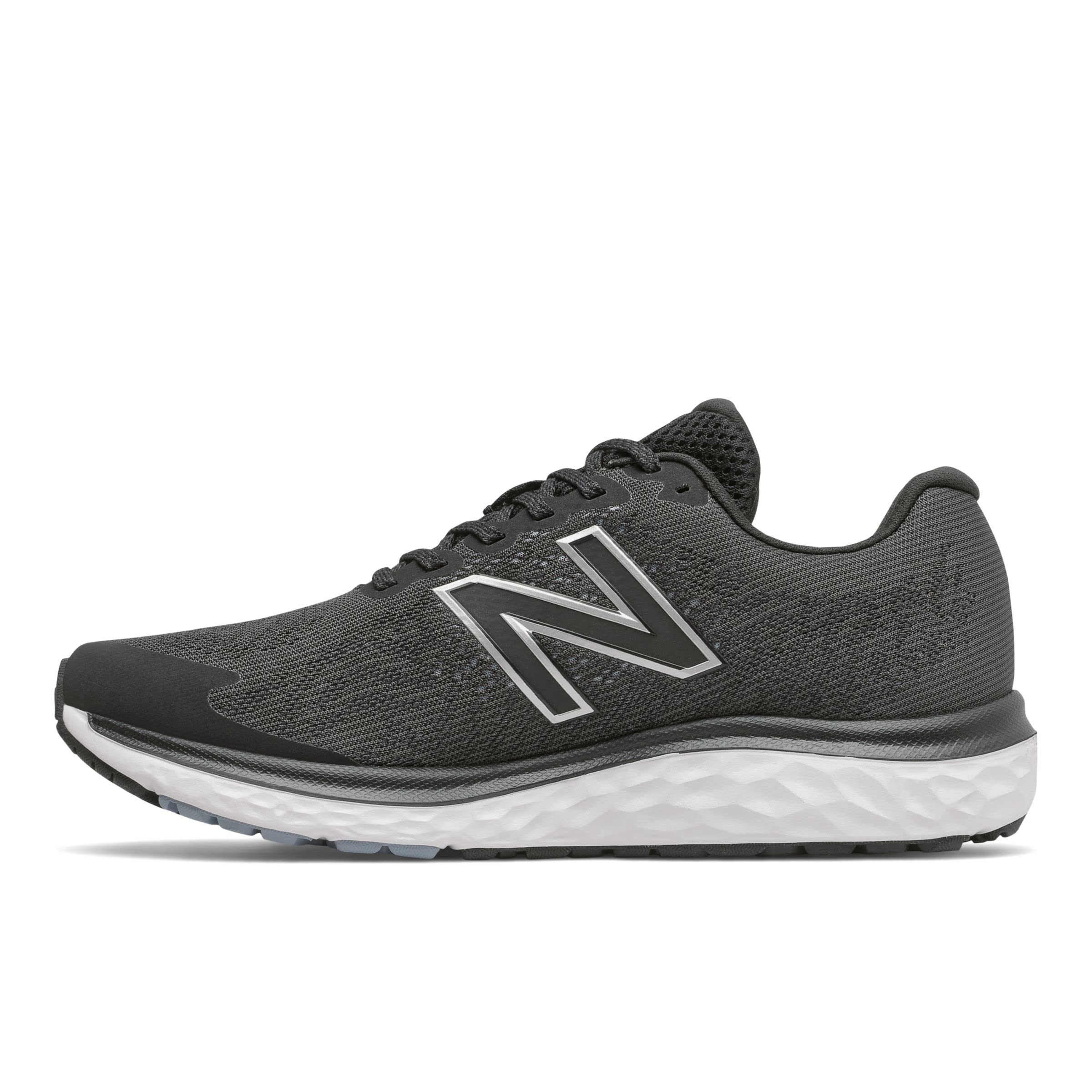 New Balance mens 680 V7 Running Shoe 9.5 Black/Star Glo