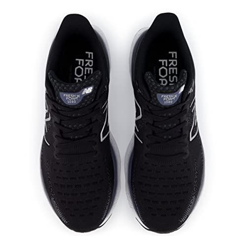 New Balance Men's Fresh Foam X 1080 V12 Running Shoe, Black/Thunder/White, 9