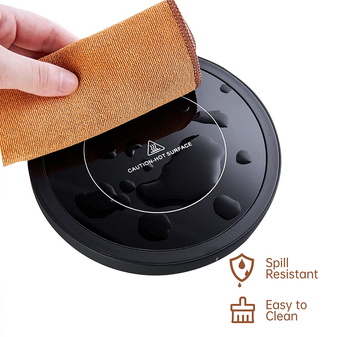 DOPUDO Mug Warmer, Coffee Mug Warmer with 3 Temperature Settings, Electric Coffee Cup Heater Warmer for Desk Auto Shut Off, Portable Coffee Mug Warmer for Coffee, Tea, Milk, Coffee Lover Gift