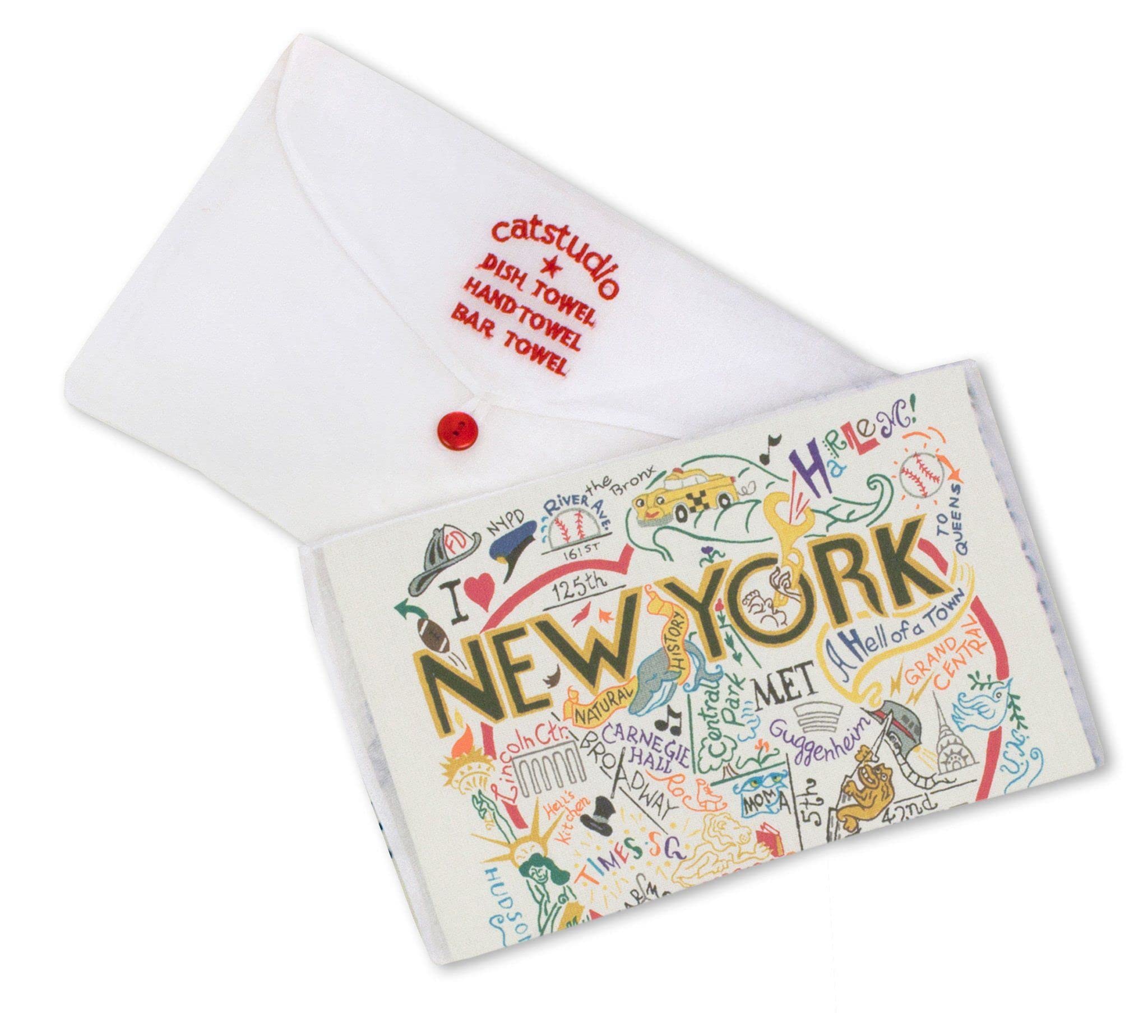 Catstudio New York City Dish & Hand Towel | Great for Kitchen, Bar, & Bathroom