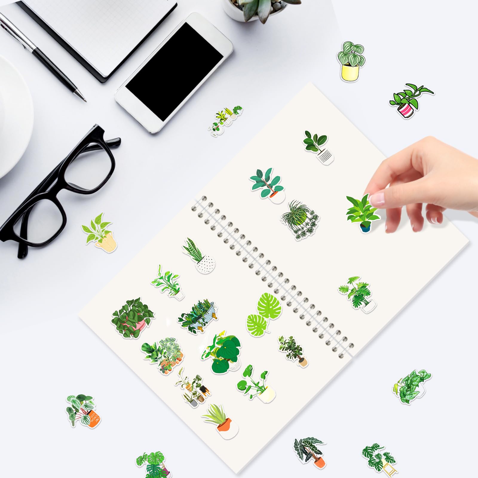 Blank Sticker Book Collecting Album Reusable Stickers Storage Organizer Book (GREEN)