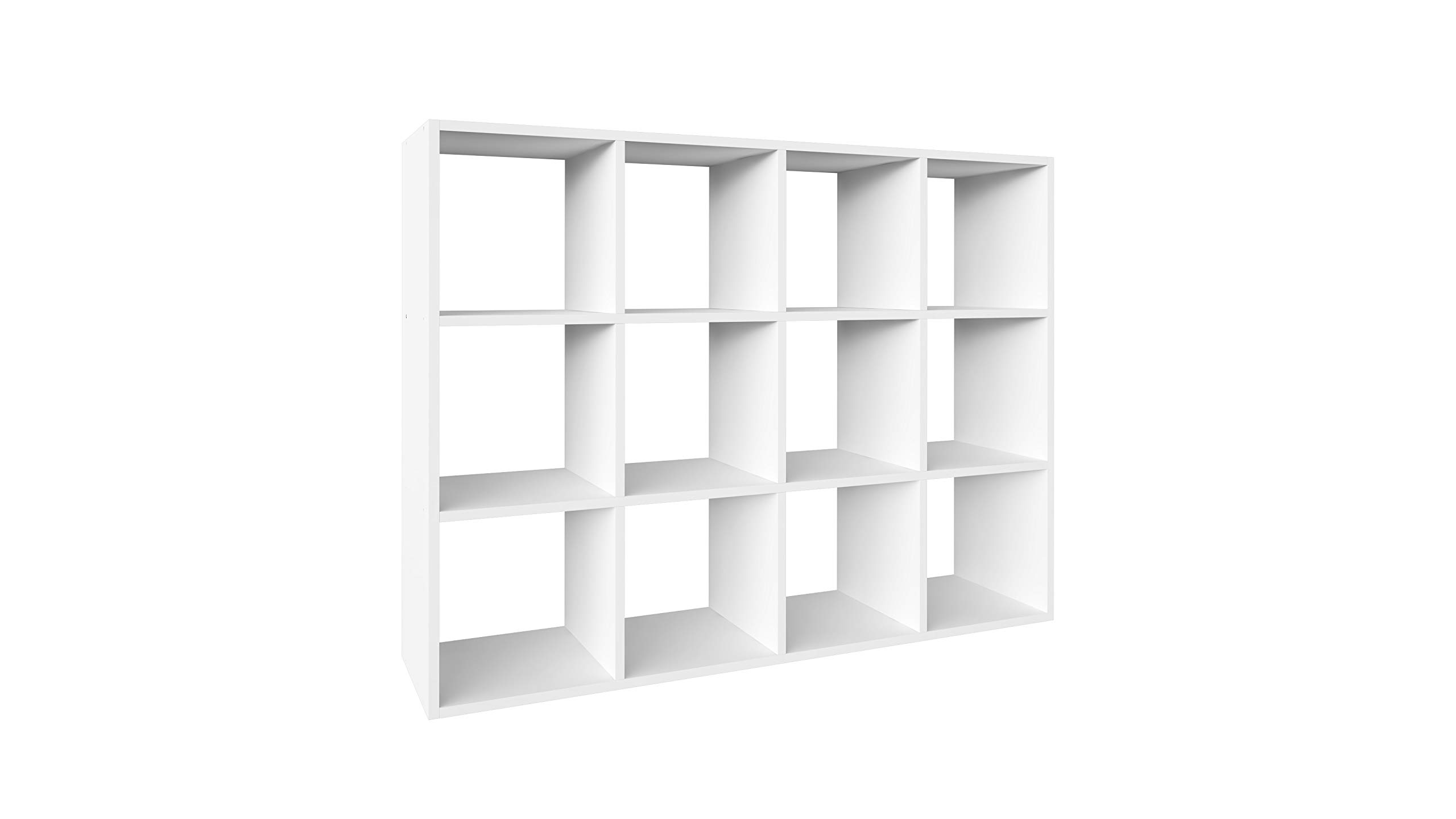 Letmobel Cube Organizer | Book Shelf Organizer with Cube Storage Shelf | DIY Cubical Storage Organizer | Shelf Organizer for Bedroom Living Room Office | Cube Shelf for Home Offices (12 Cube, Black)