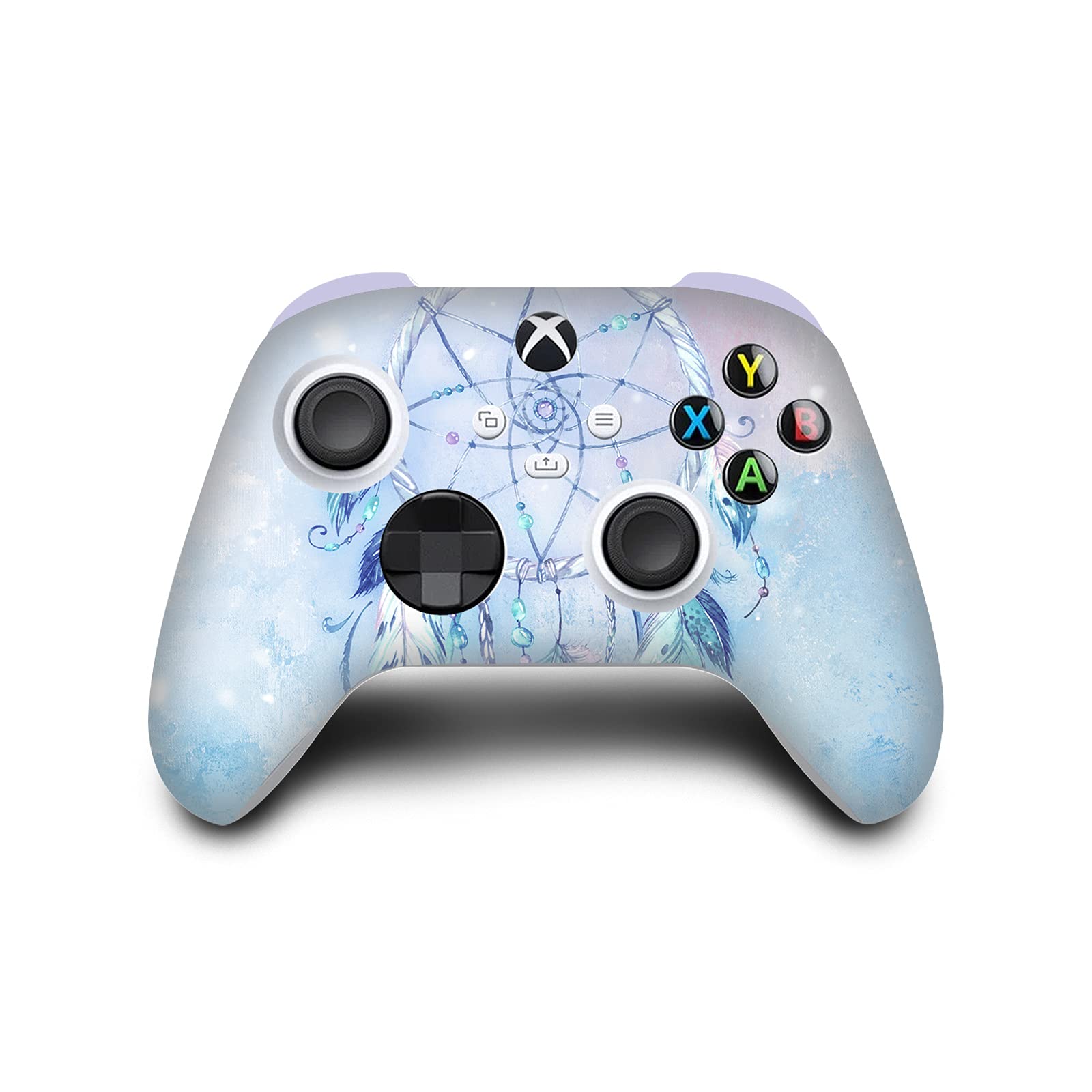 Head Case Designs Officially Licensed Simone Gatterwe Blue Dreamcatcher Art Mix Vinyl Sticker Gaming Skin Decal Cover Compatible With Xbox Series S Console and Controller Bundle