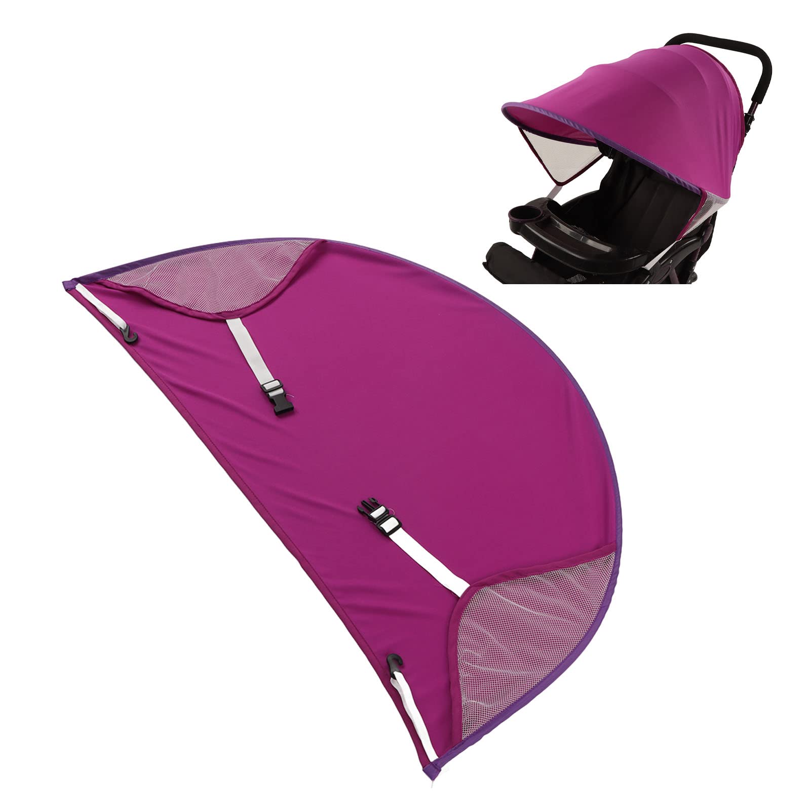 Baby Stroller , Sunshade Sun Cover Breathable Pushchair Umbrella Parasol Shade Infant Carriage for Baby Prams and