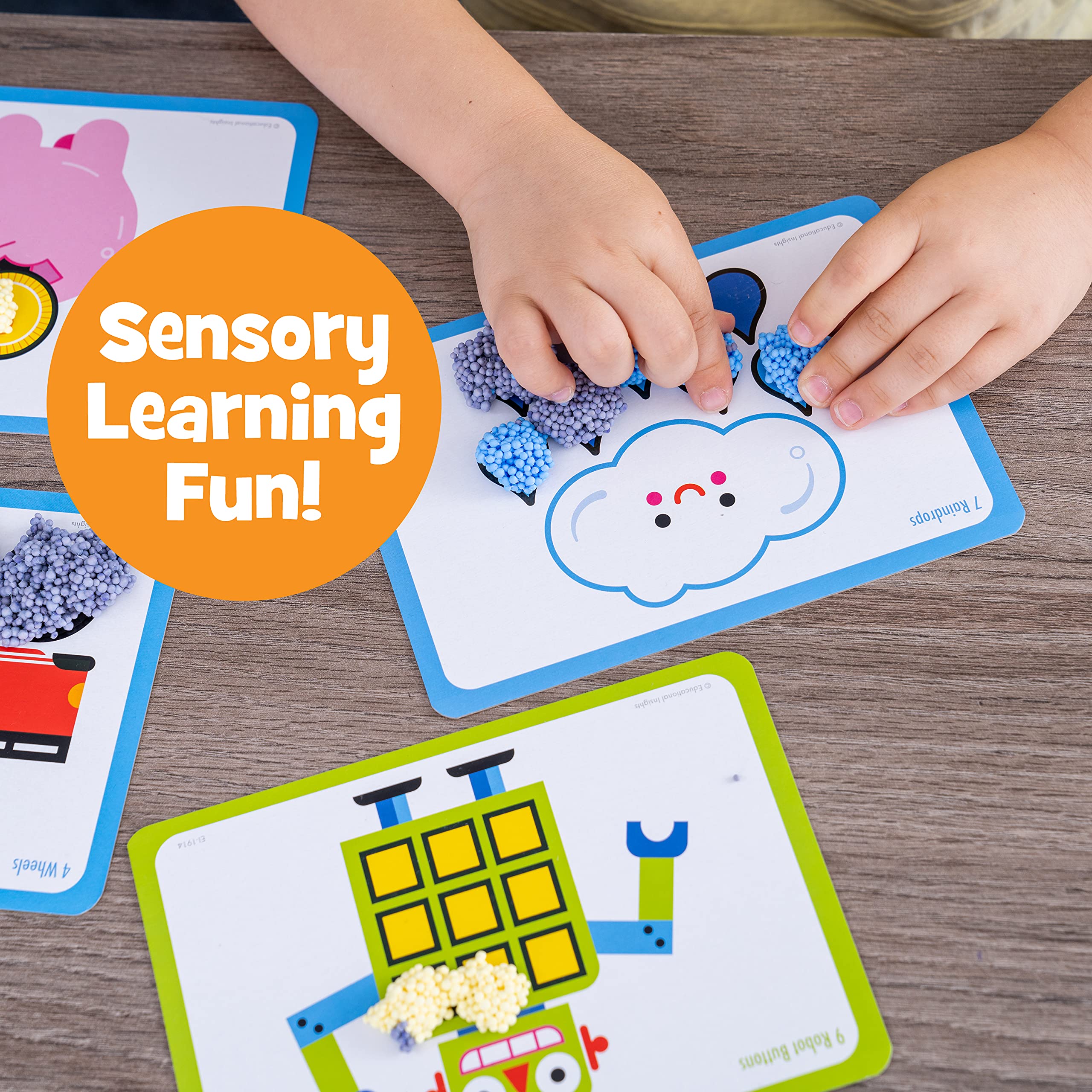 Educational Insights Playfoam Shape & Learn 4-Pack, Learn Letters, Numbers, Counting & Shapes, Fidget & Sensory Toy, Ages 3+, Amazon Exclusive